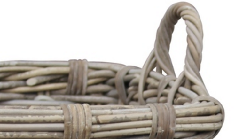 GLENWEAVE RATTAN SQUARE TOPPED LOG BASKETS KILN DRIED LOGS UK